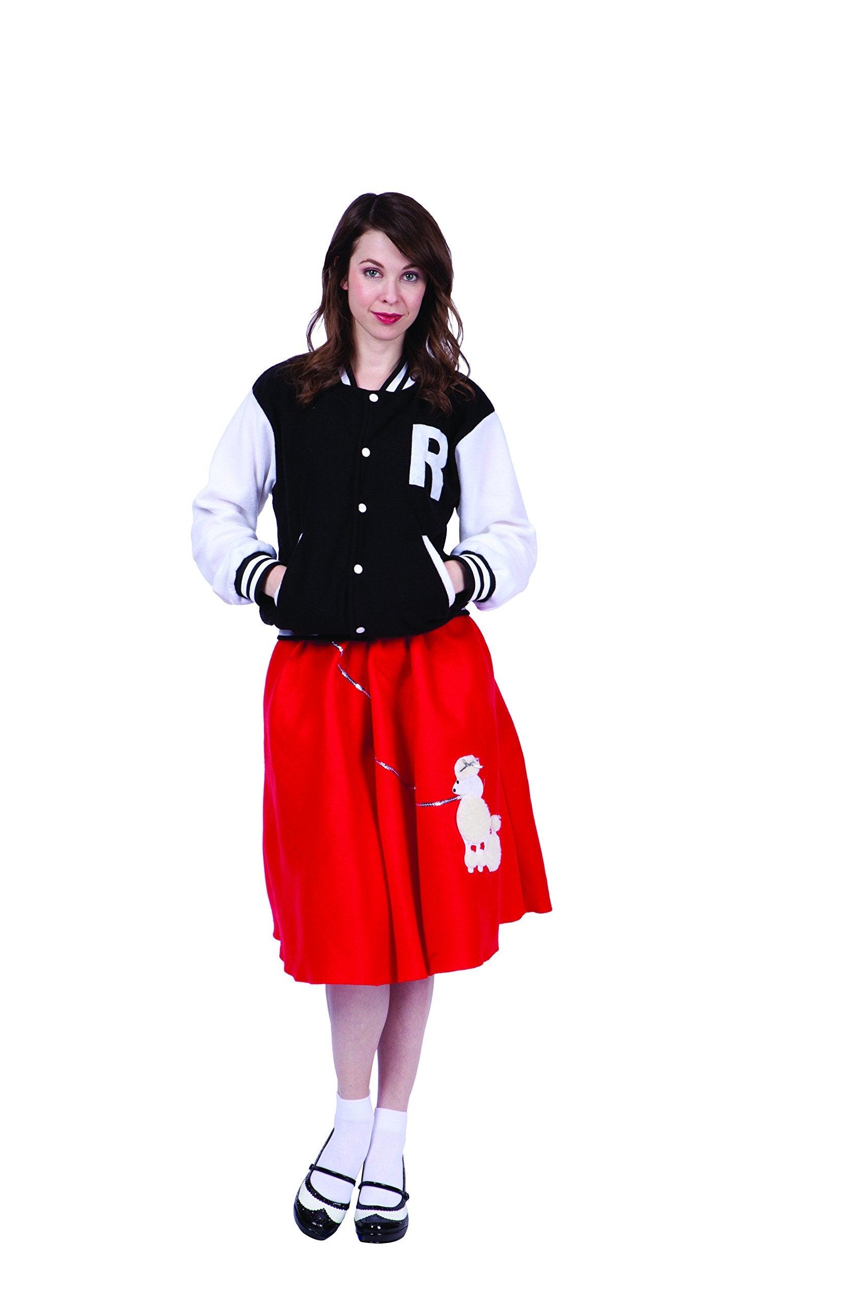 Women's Letterman Jacket Red M – AT TEN