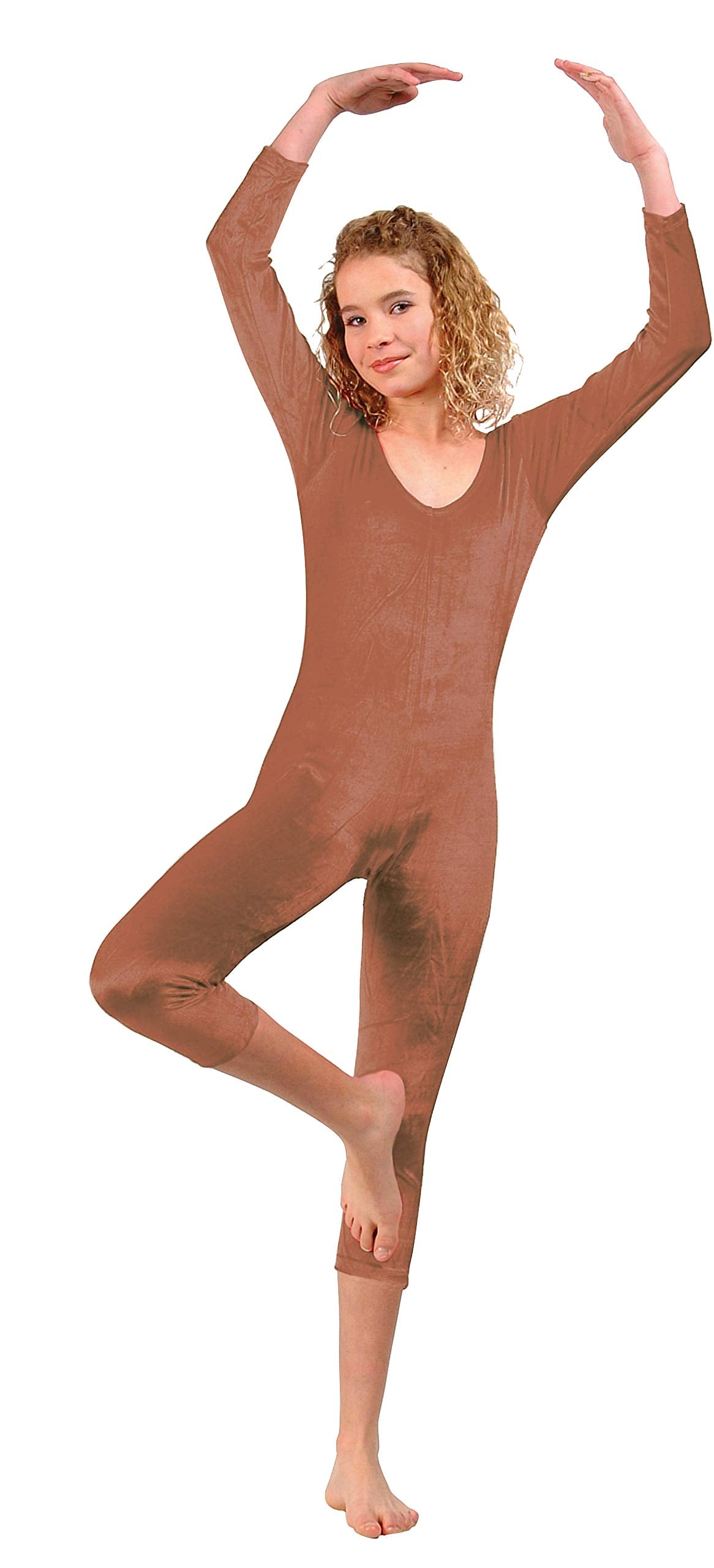 Girl's Unitard Brown velevt XS – AT TEN