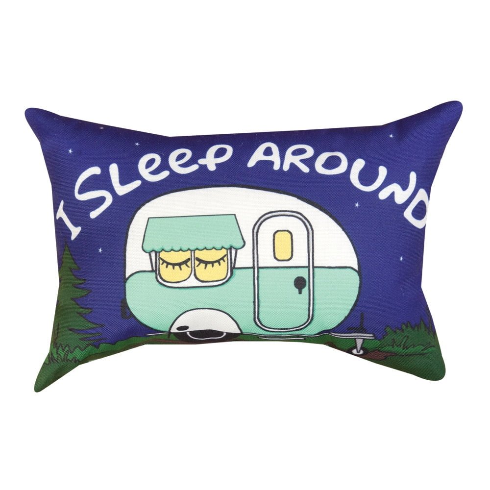 I Sleep Around Word Pillow 12.5"x8.5" Throw Pillow – AT TEN Distribution