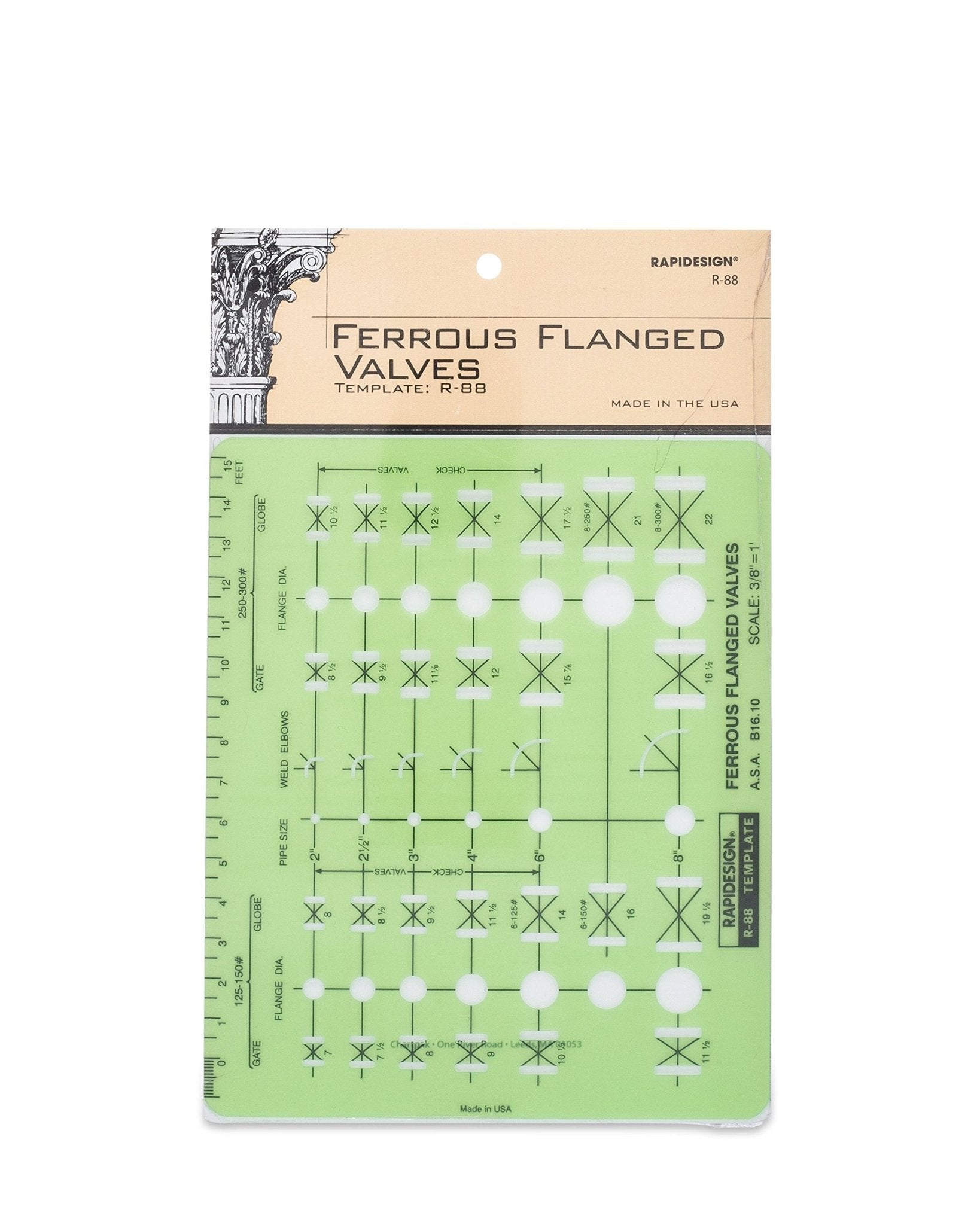Rapidesign Ferrous Flanged Valves Template, 1 Each (R88) – AT TEN ...