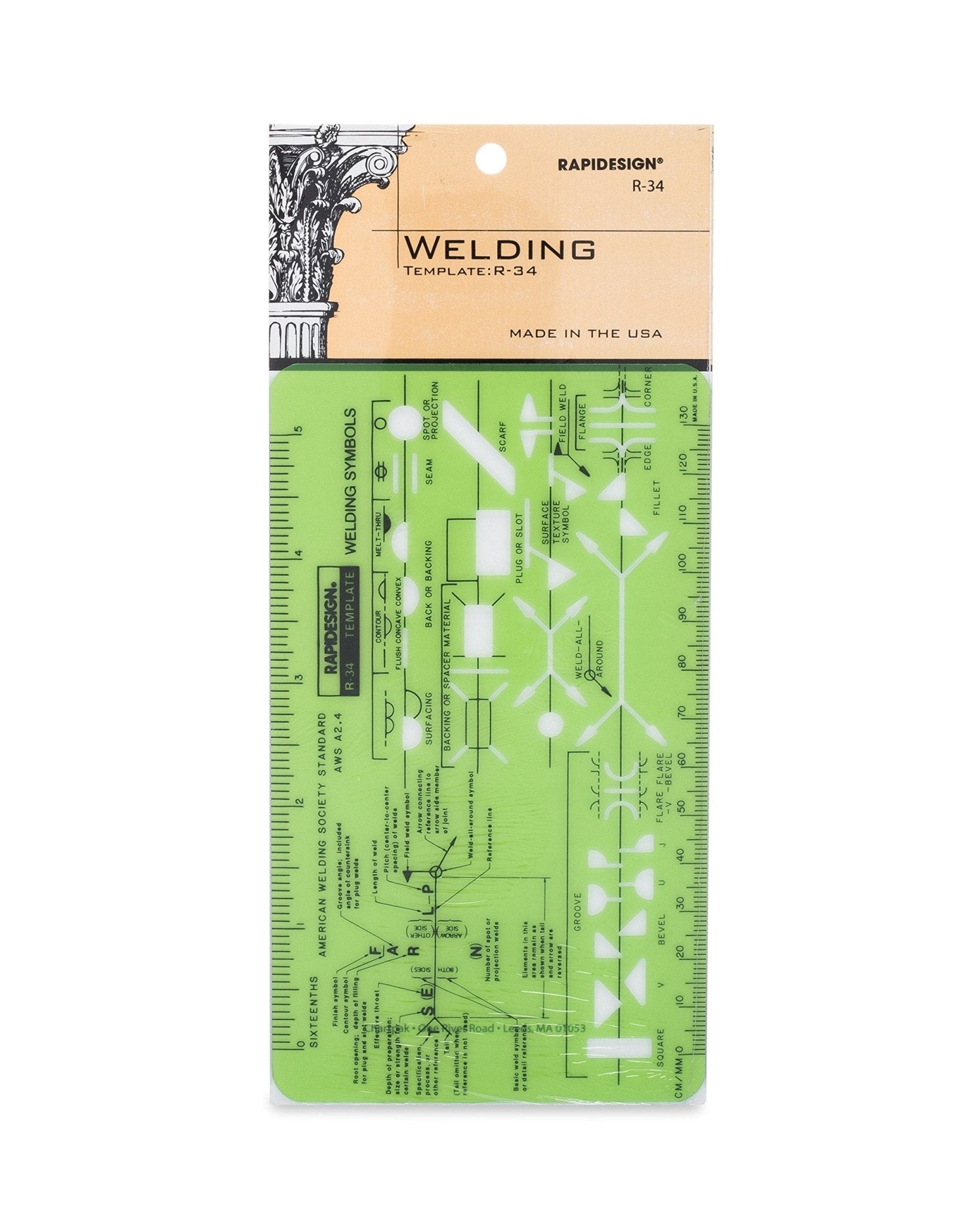Rapidesign Welding Pocket-Size Template, 1 Each (R34) – AT TEN Distribution