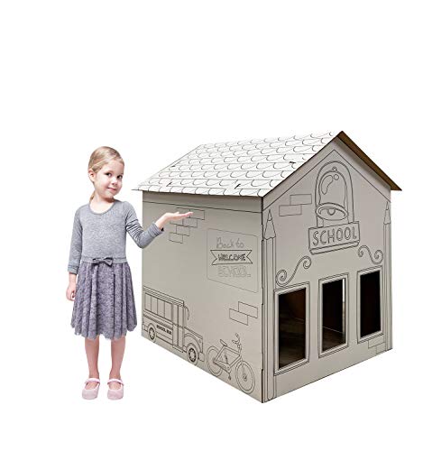 Advanced Graphics Color Me School House Life Size Cardboard Cutout Sta ...