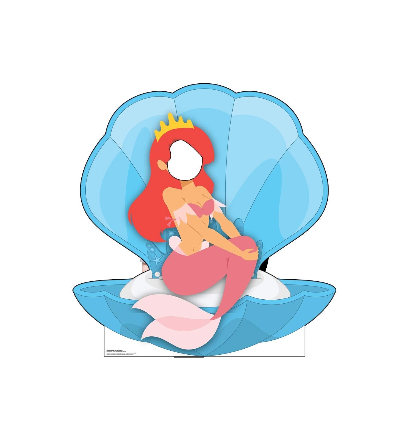 Advanced Graphics Mermaid in Clam Shell Stand-in Life Size Cardboard C ...